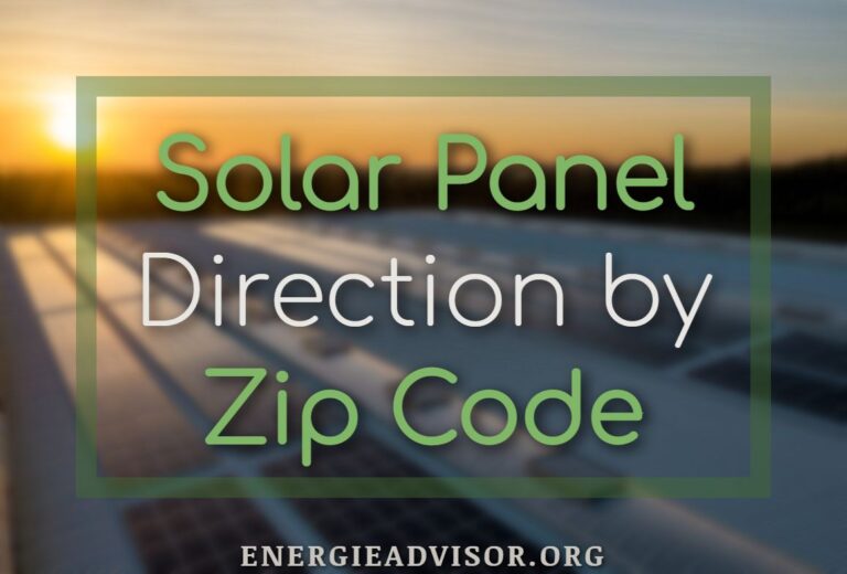 Solar Panel Direction by Zip Code - Best Possible Production